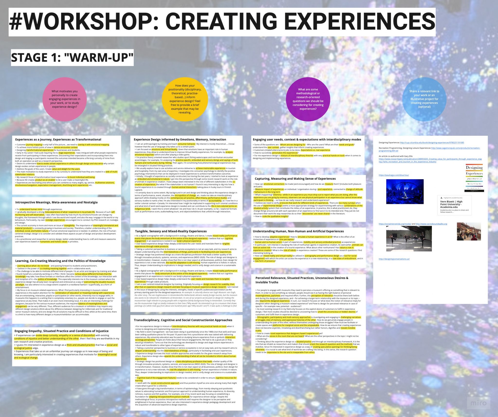 7 Experiences – Aalto Experience Summit Creating experiences workshop ...